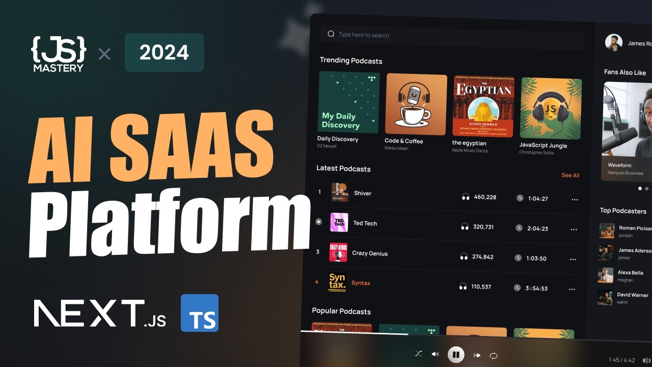 Saas Podcast Platform | Next.js