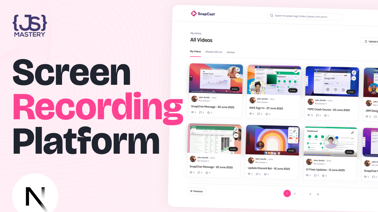 Screen Recording & Video Sharing | Next.js, Bunny